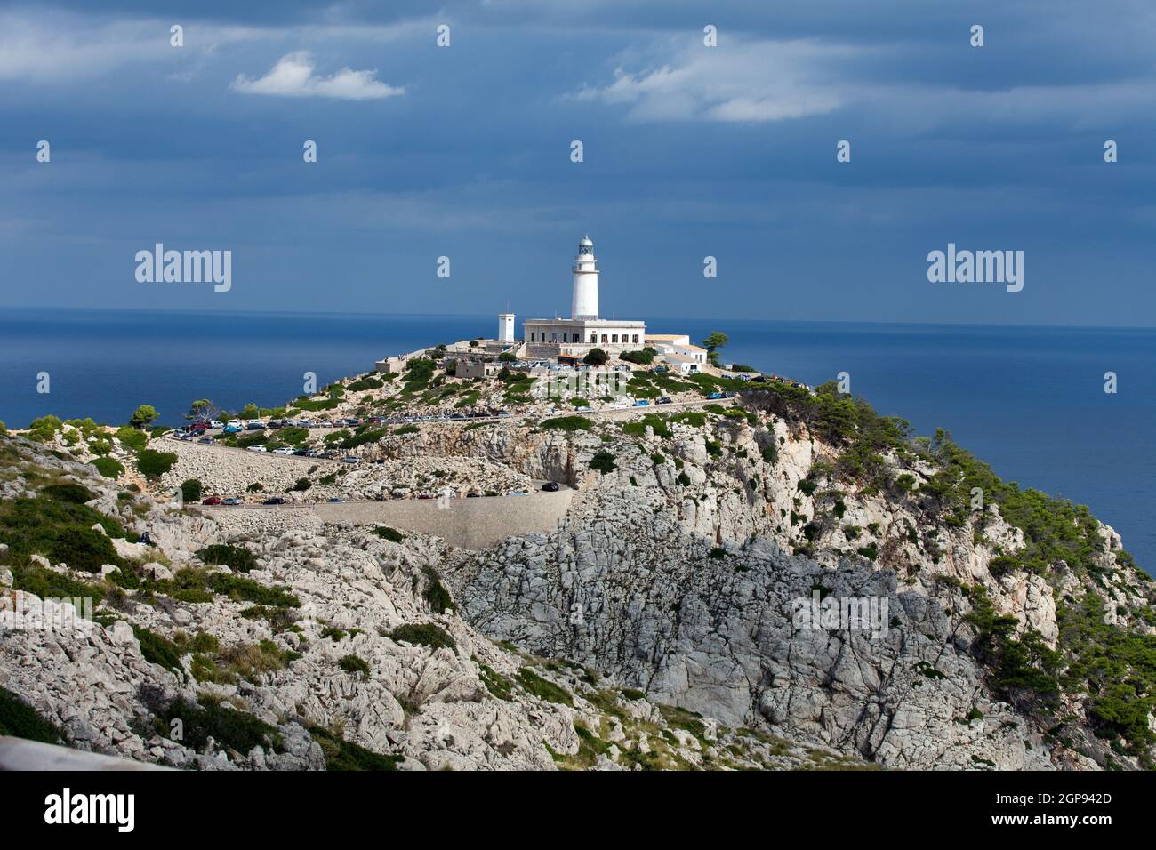 Lighthouse on Cap de Formentor. Majorca island, Spain Stock Photo - Alamy