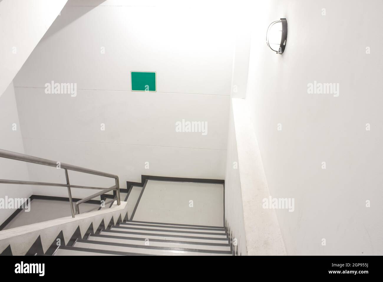 Emergency Staircase building Stock Photo - Alamy