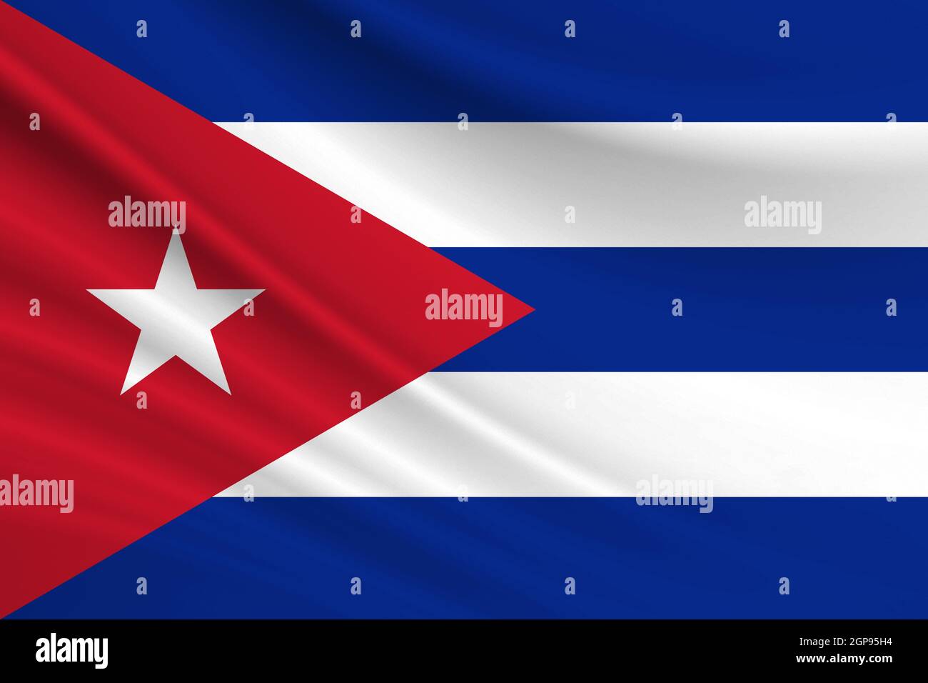 Flag of Cuba Fabric texture of the flag of Cuba Stock Photo - Alamy