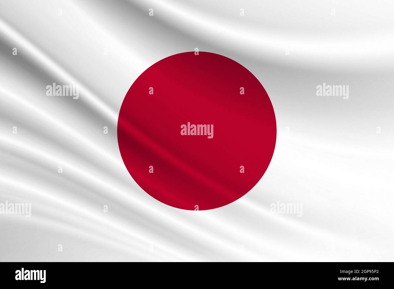 Flag of Japan Fabric texture of the flag of Japan Stock Photo - Alamy