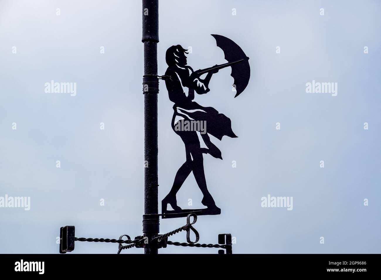 Wind vane in art design. Wind pointer on the beach of Novorossiysk ...