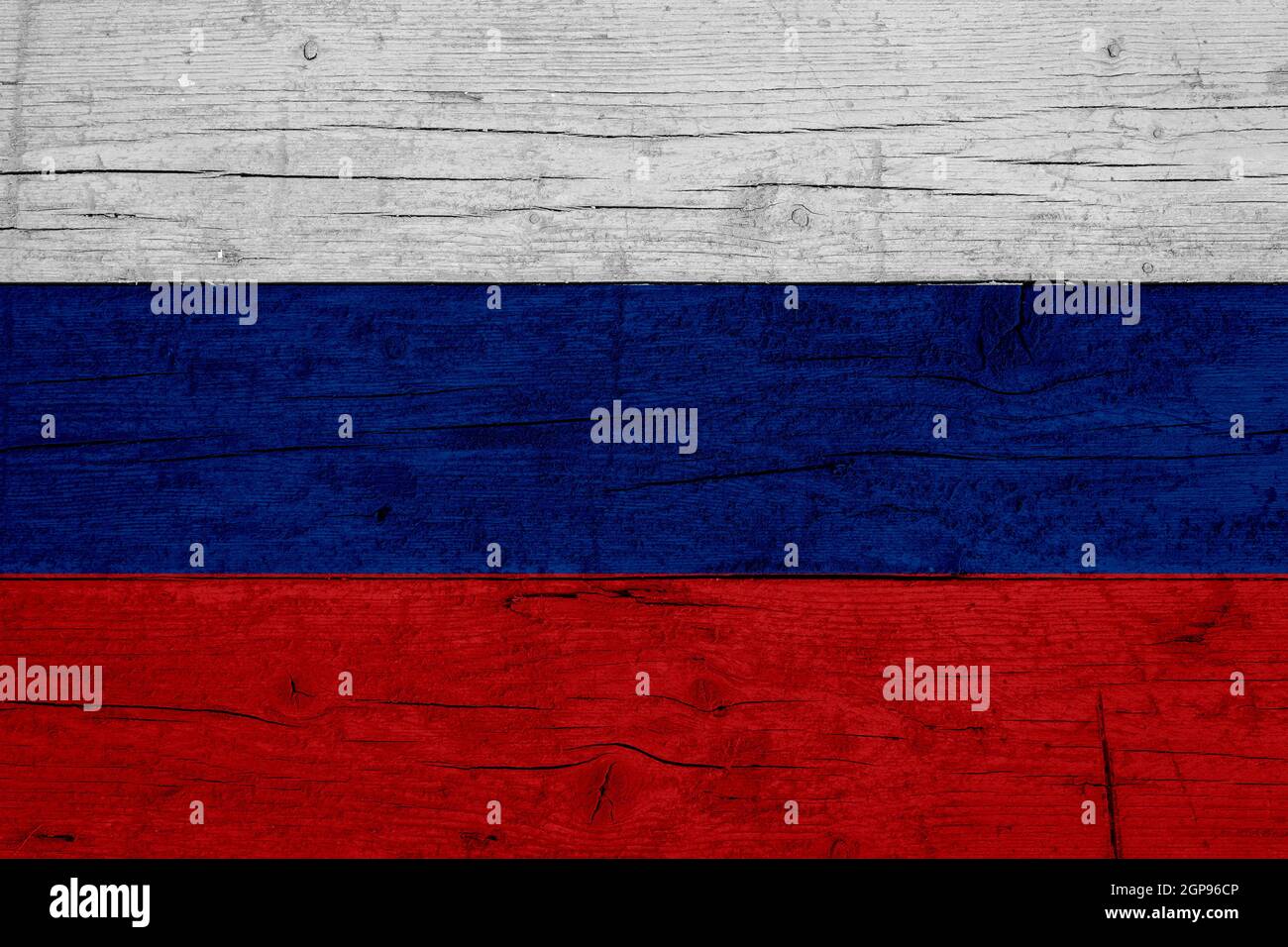 Flag of Russia. Wooden texture of the flag of Russia Stock Photo - Alamy