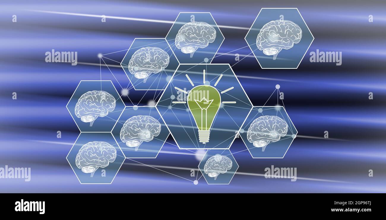 Illustration of an artificial intelligence concept Stock Photo - Alamy