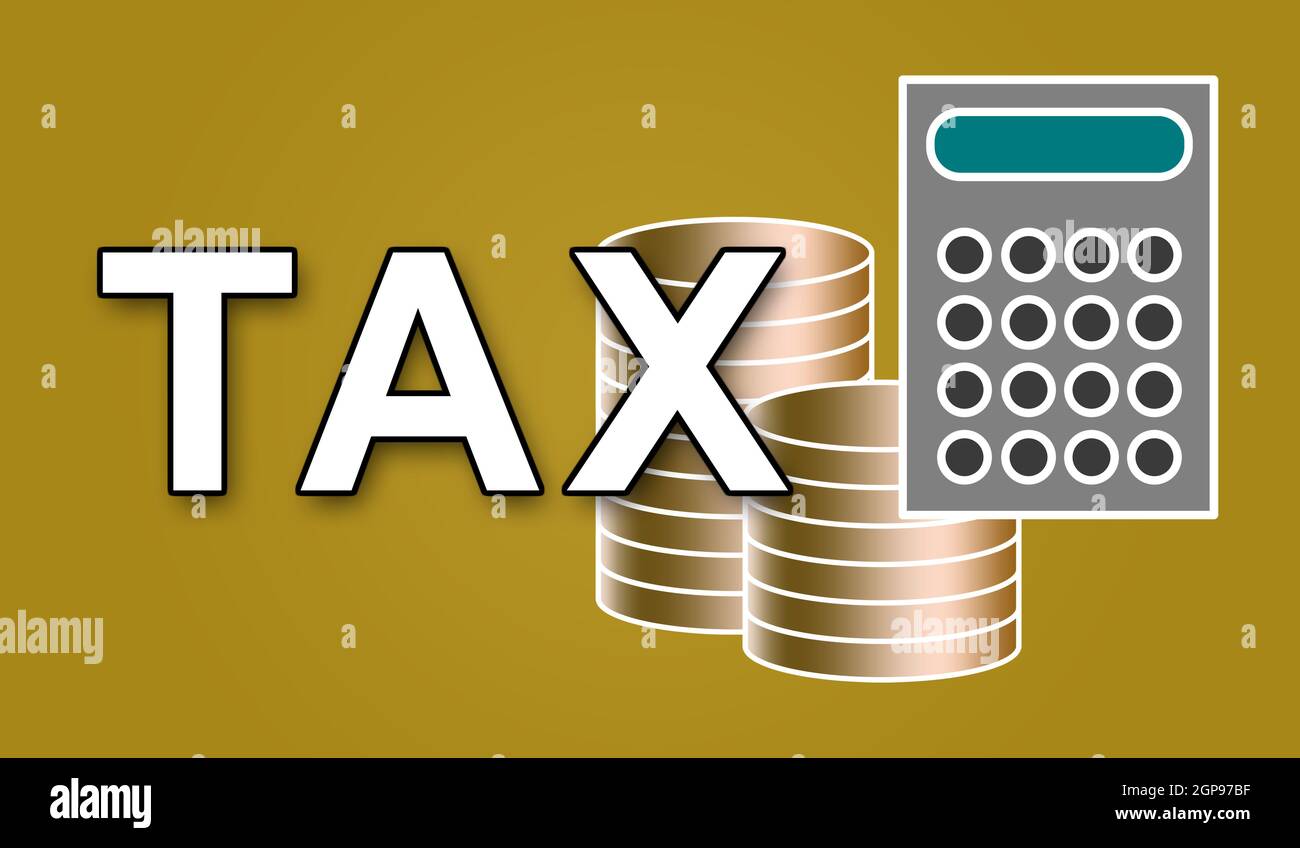 Illustration of a tax concept Stock Photo - Alamy