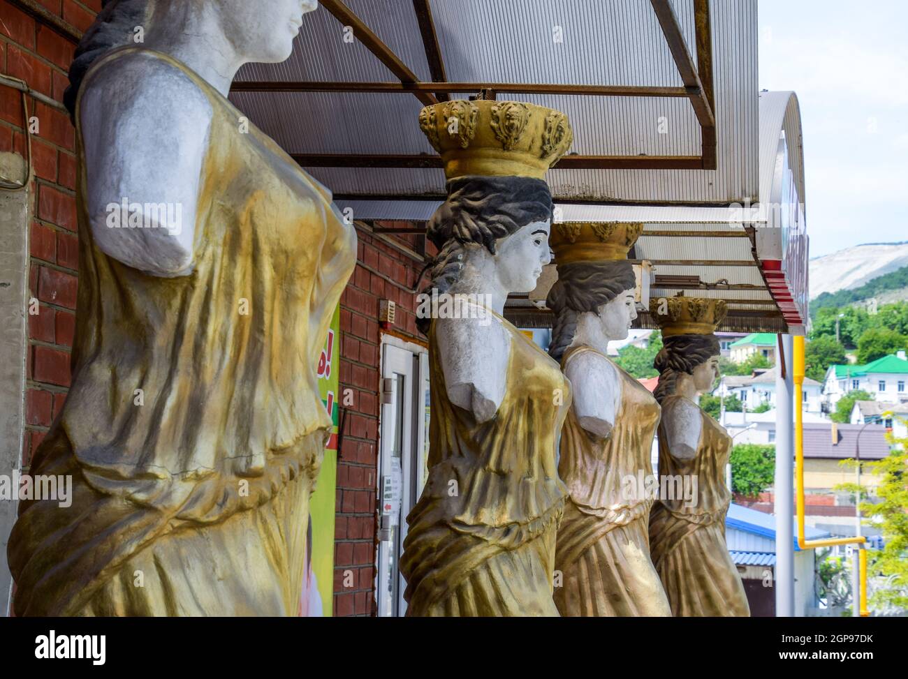 Novorossiysk, Russia - May 20, 2018: Statues of women without hands in ...