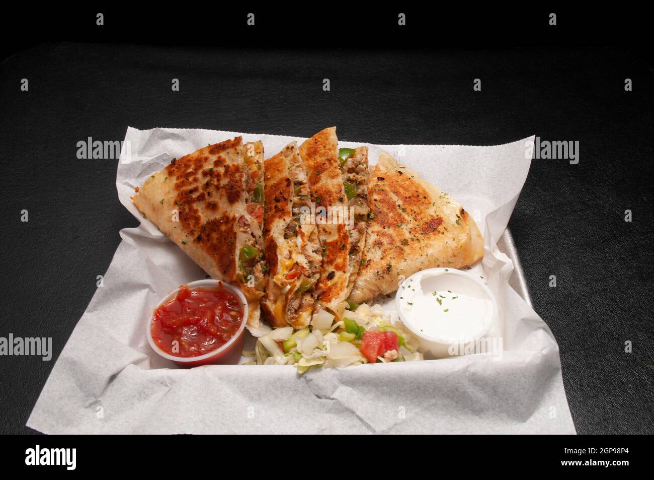 The mexican delicacy known as a quesadilla Stock Photo - Alamy