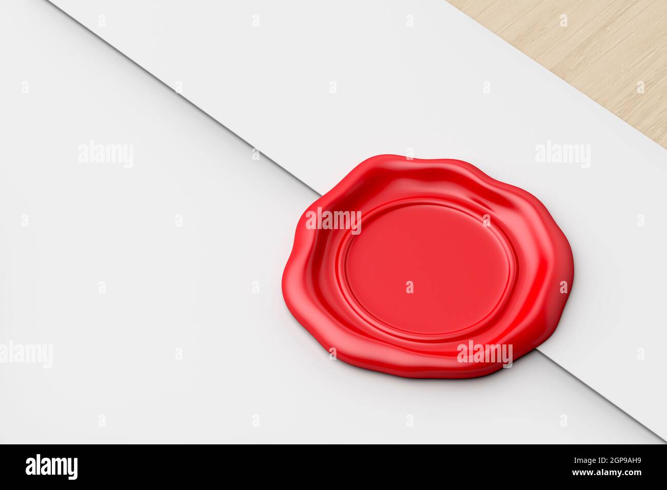 Envelope sealed with red wax, close up Stock Photo - Alamy