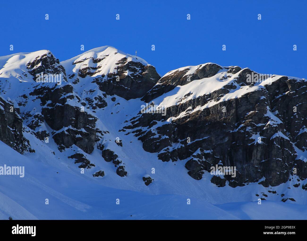 Mount Vorab in winter Stock Photo - Alamy