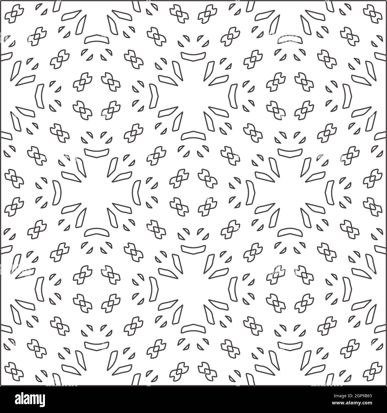 Vector pattern with symmetrical elements . Repeating geometric tiles ...