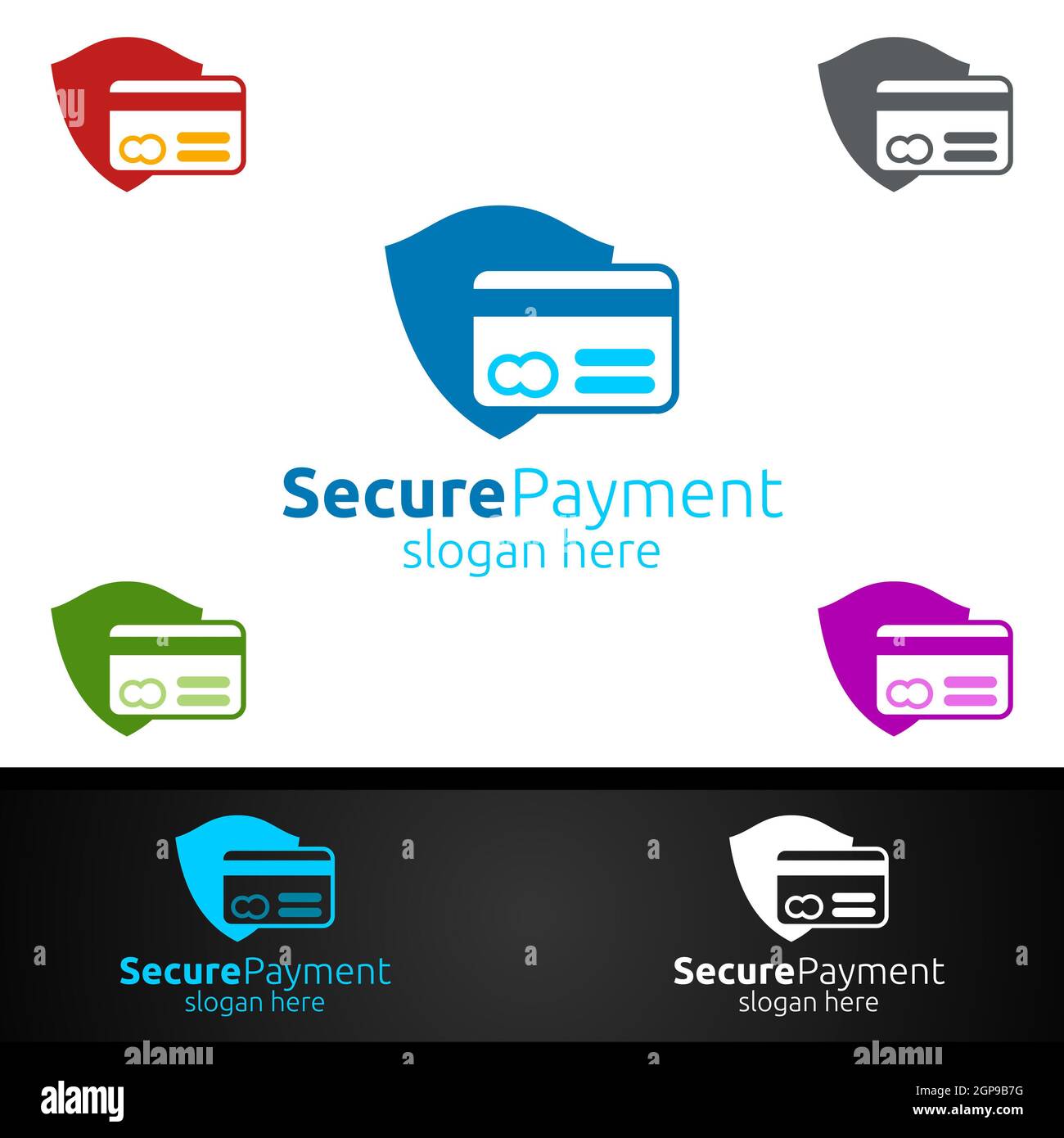 Security shield logo hi-res stock photography and images - Alamy