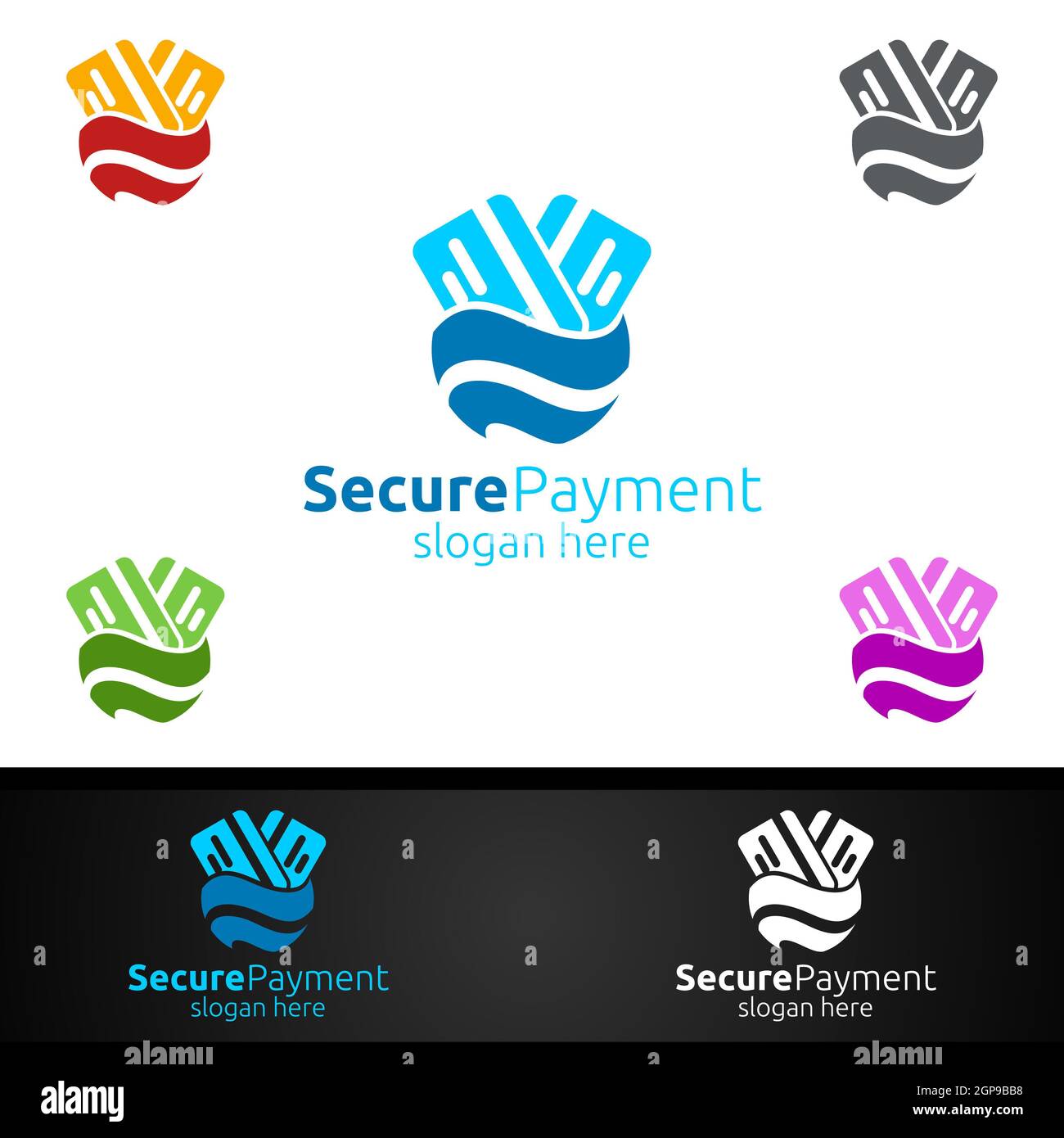 Secure Payment Logo for Security Online Shopping. Financial Transaction ...
