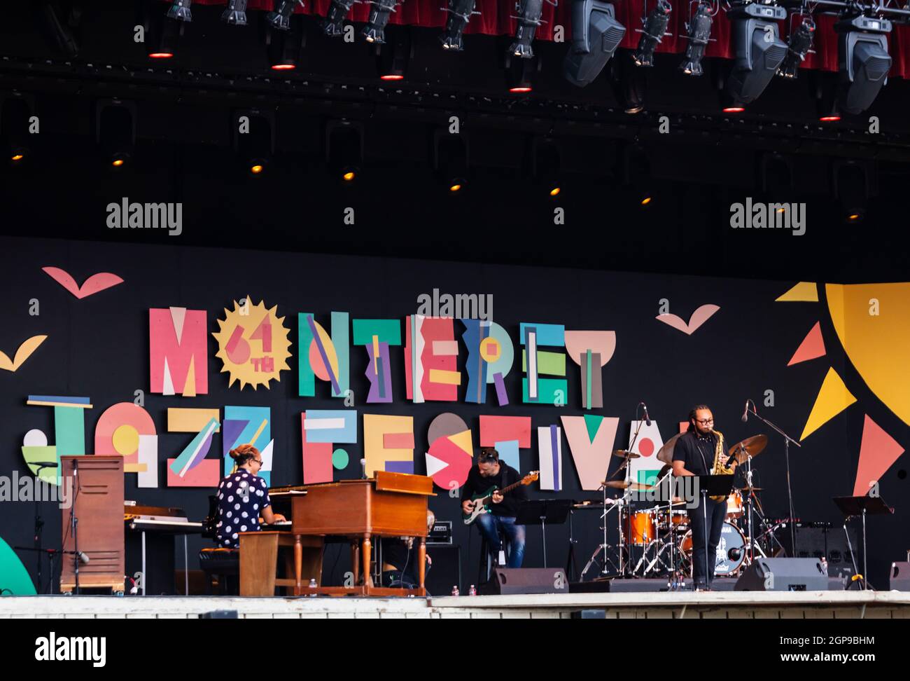 Gerald Clayton plays piano and keyboards at the 2021 Monterey Jazz Festival Stock Photo - Alamy