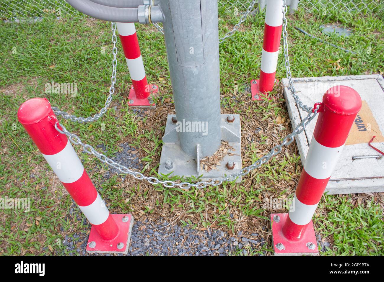 poles Rounding defense steel safety Stock Photo - Alamy