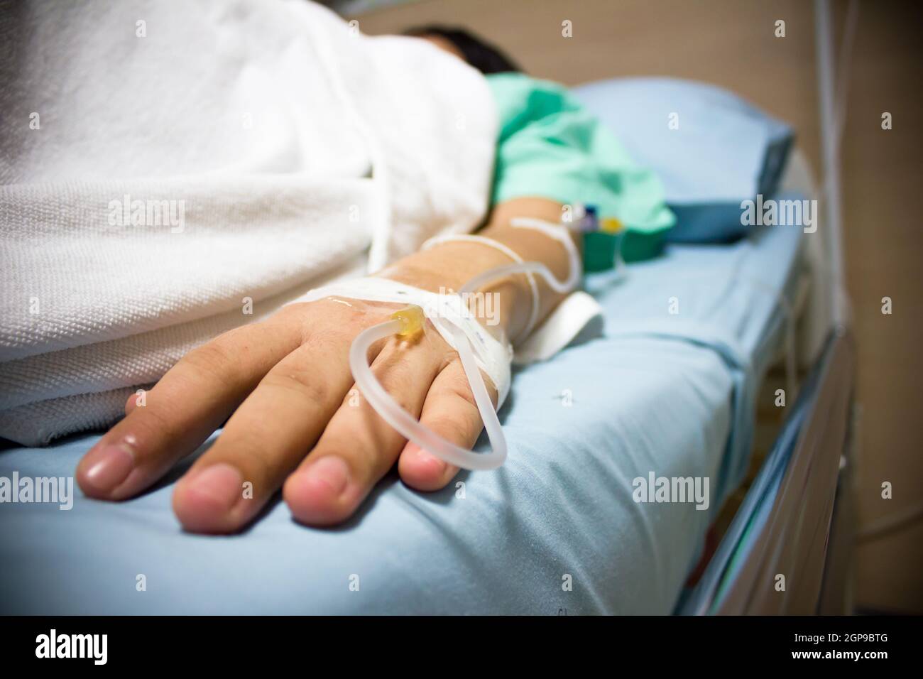 people sick in bedroom hotel Stock Photo - Alamy