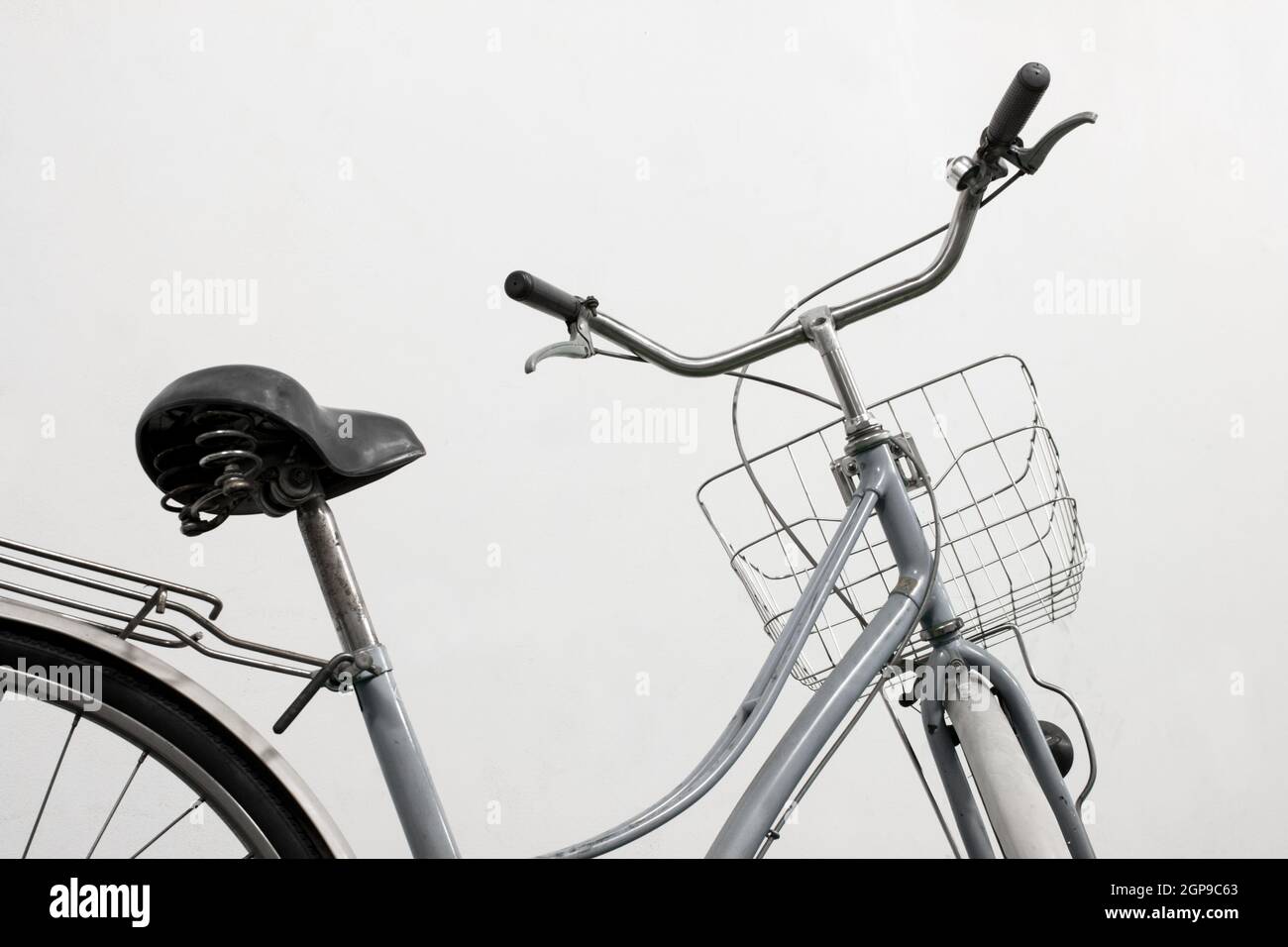 vintage bicycle white background Stock Photo - Alamy