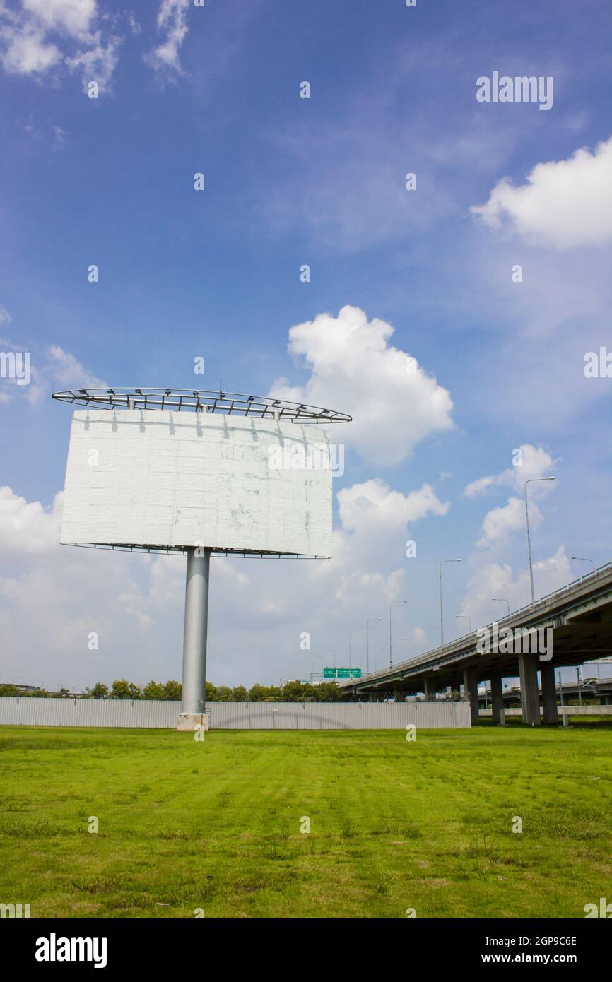 Highway advertising board Stock Photo - Alamy