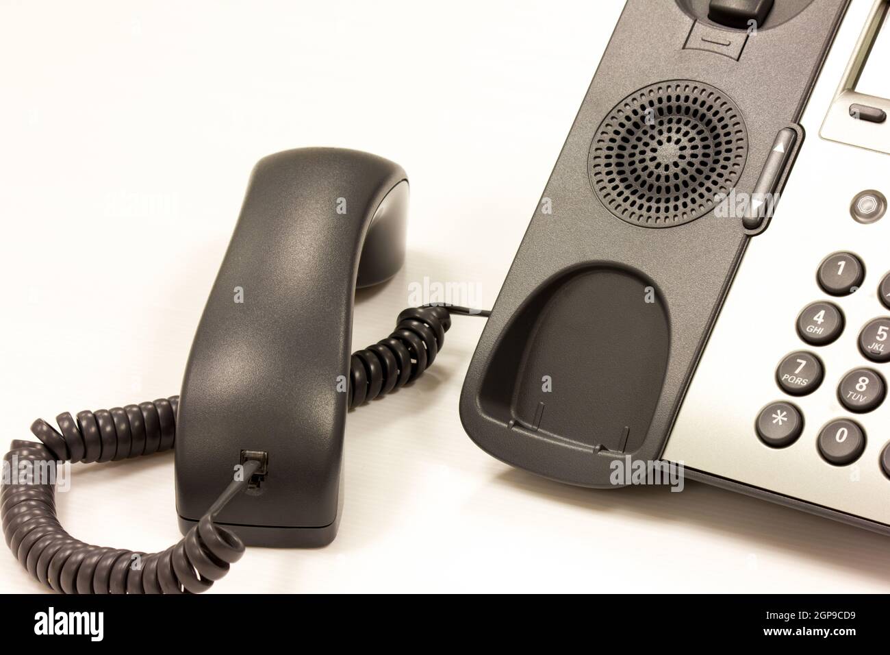 Telephone office equipment connection Stock Photo - Alamy