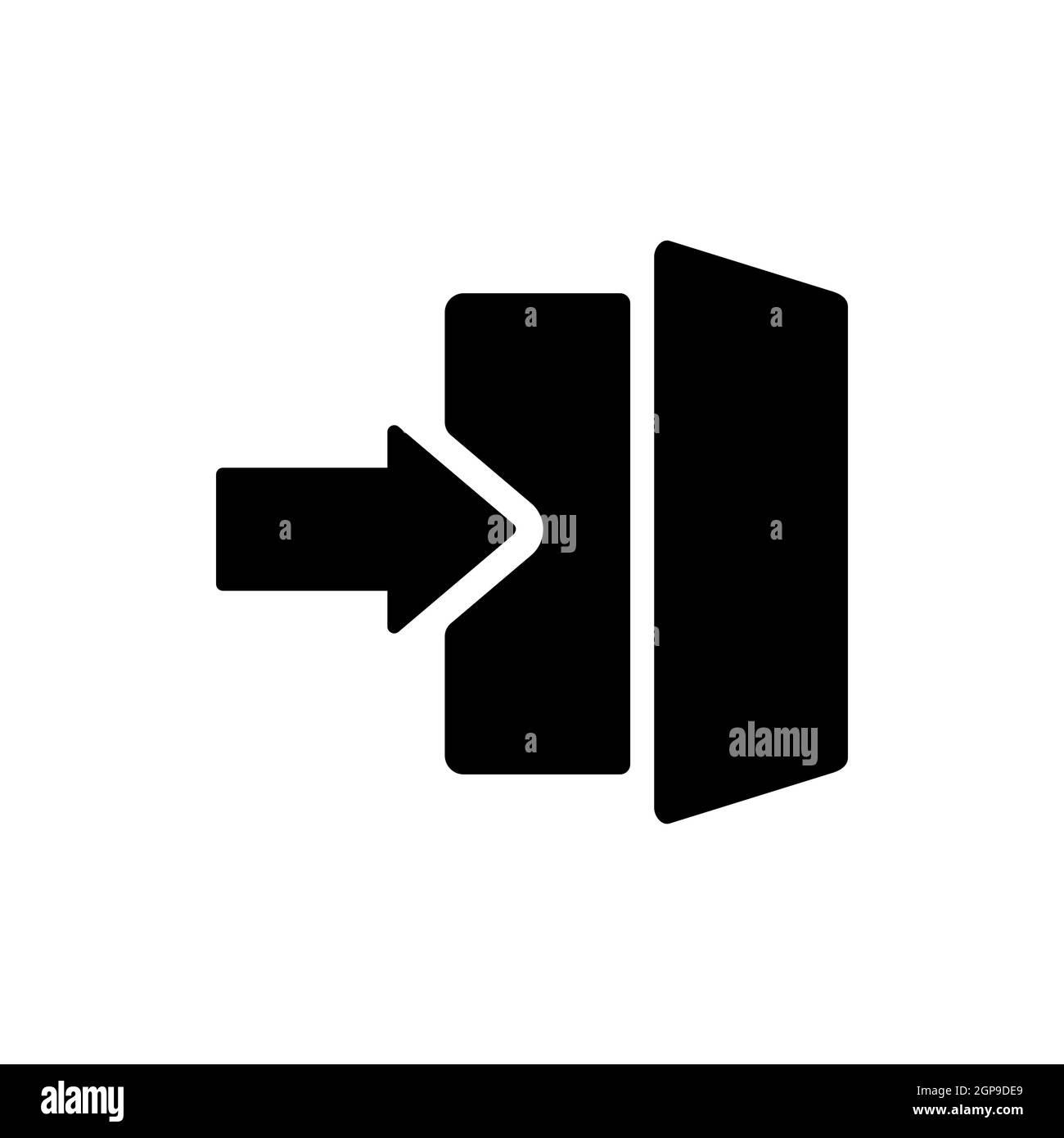 Login glyph icon in trendy flat style. E-commerce sign. Graph symbol ...