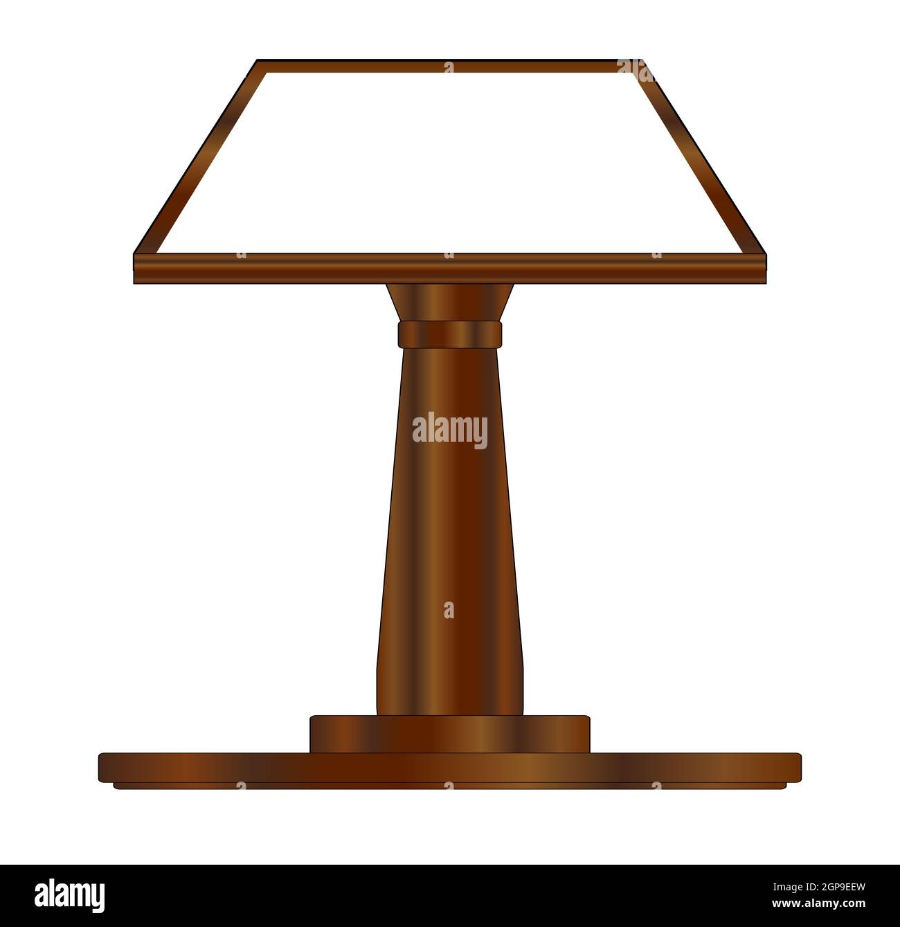 A large pulpit podium with forwards facing table with large copy space ...