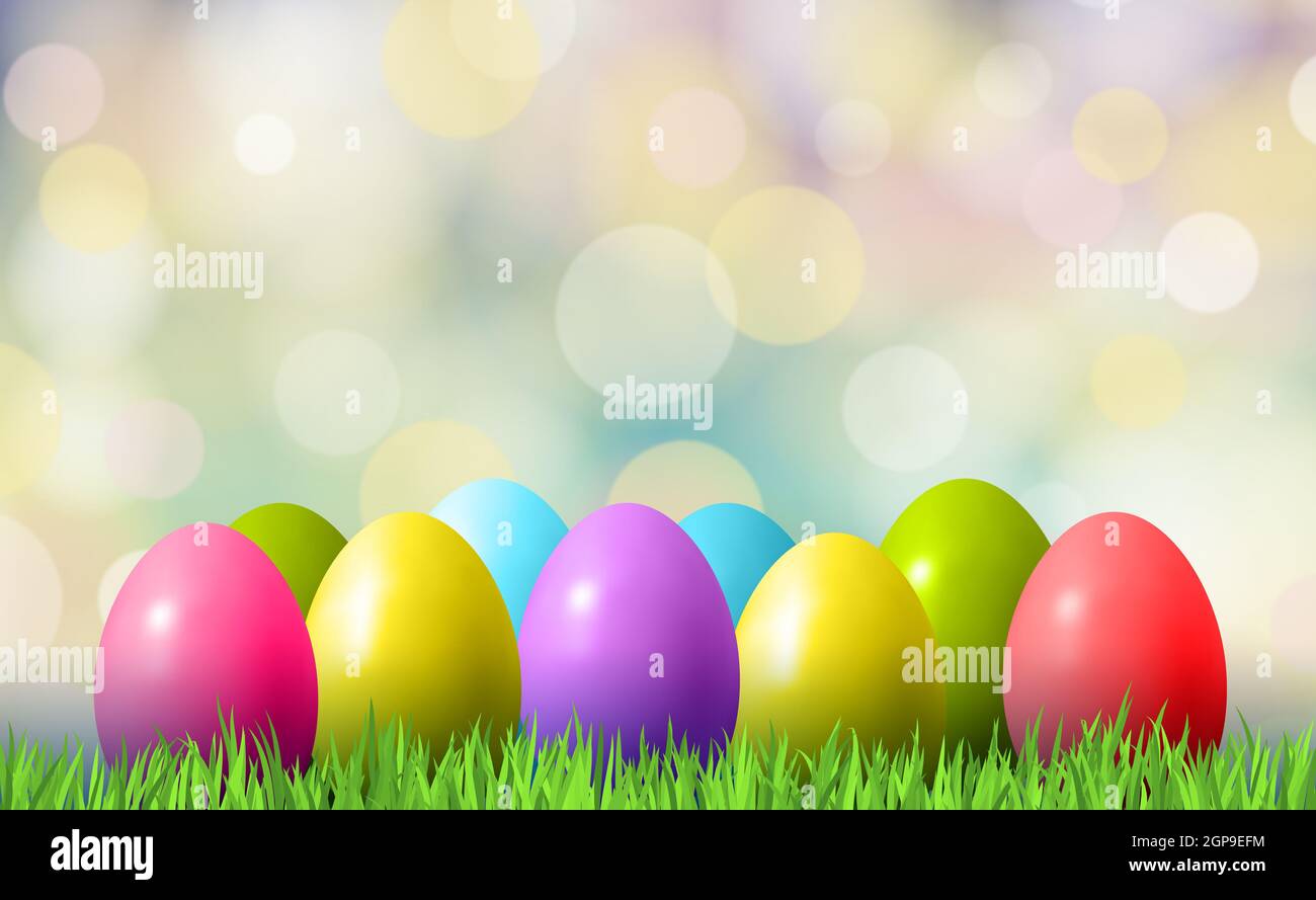Congratulations on Orthodox Easter, bokeh background - Vector ...