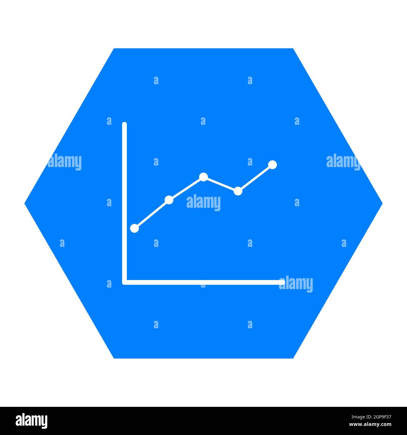 Chart and hexagon Stock Photo - Alamy