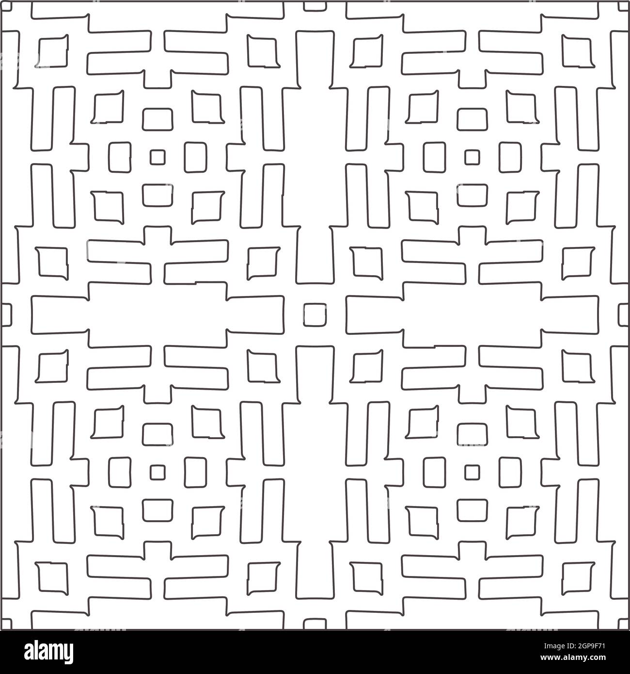 Vector pattern with symmetrical elements . Repeating geometric tiles ...