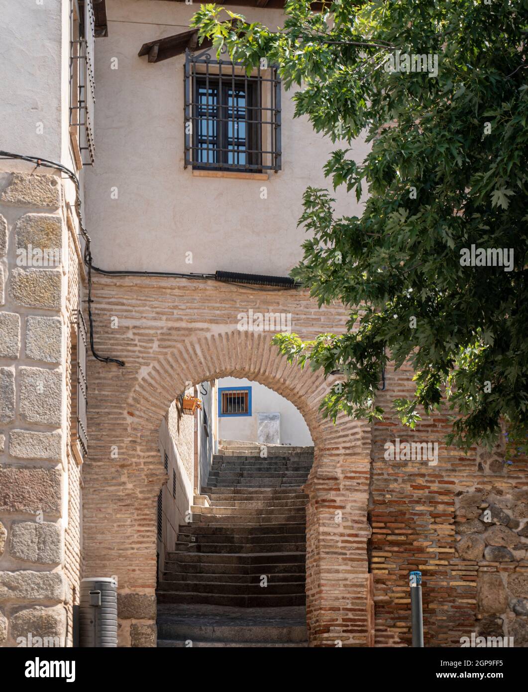Ancient arched gateway in the city of Toledo, Spain Stock Photo - Alamy