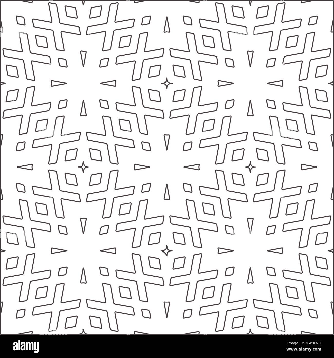 Vector pattern with symmetrical elements . Repeating geometric tiles ...