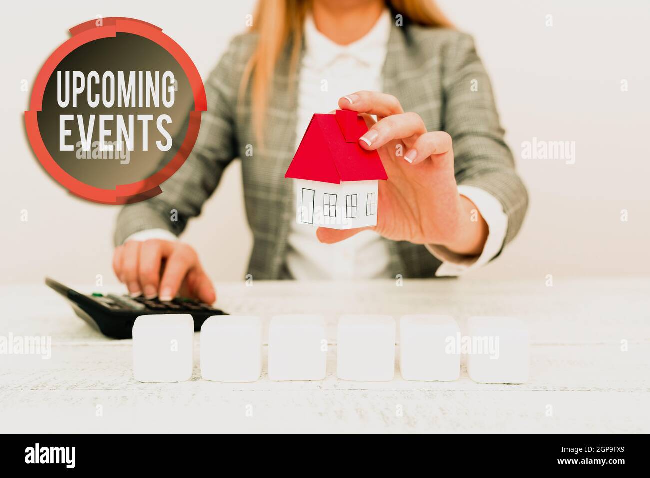 Text sign showing Upcoming Events. Conceptual photo a planned public or ...