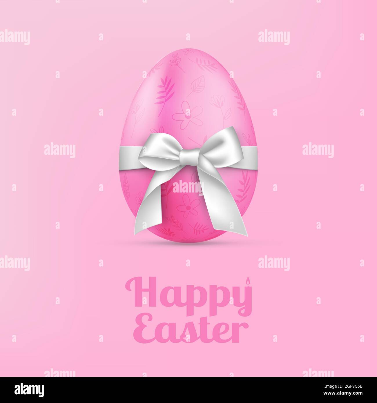 Abstract image of a large egg with a white bow and congratulations on ...
