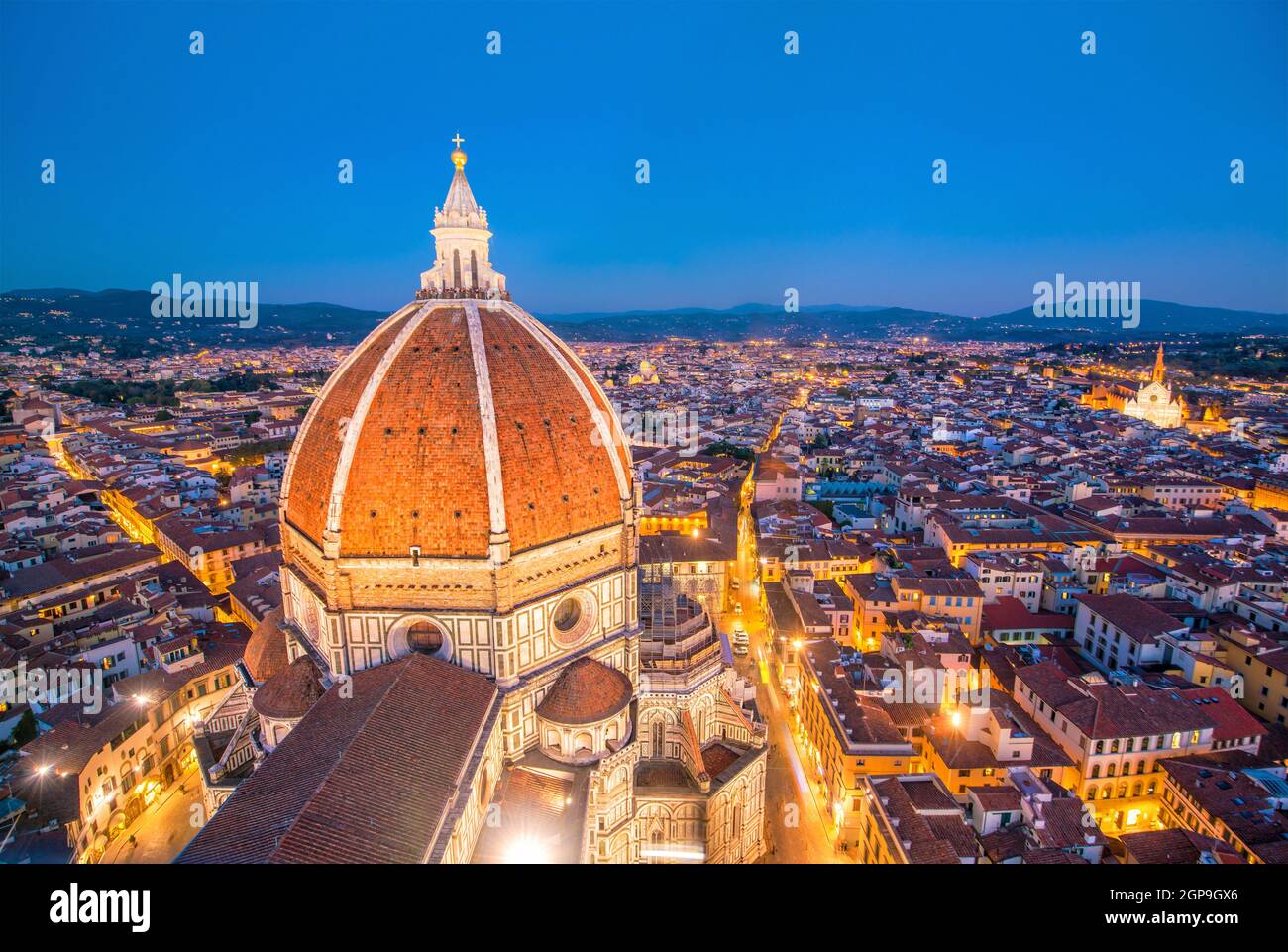 View of Florence skyline from top view in Italy Stock Photo - Alamy