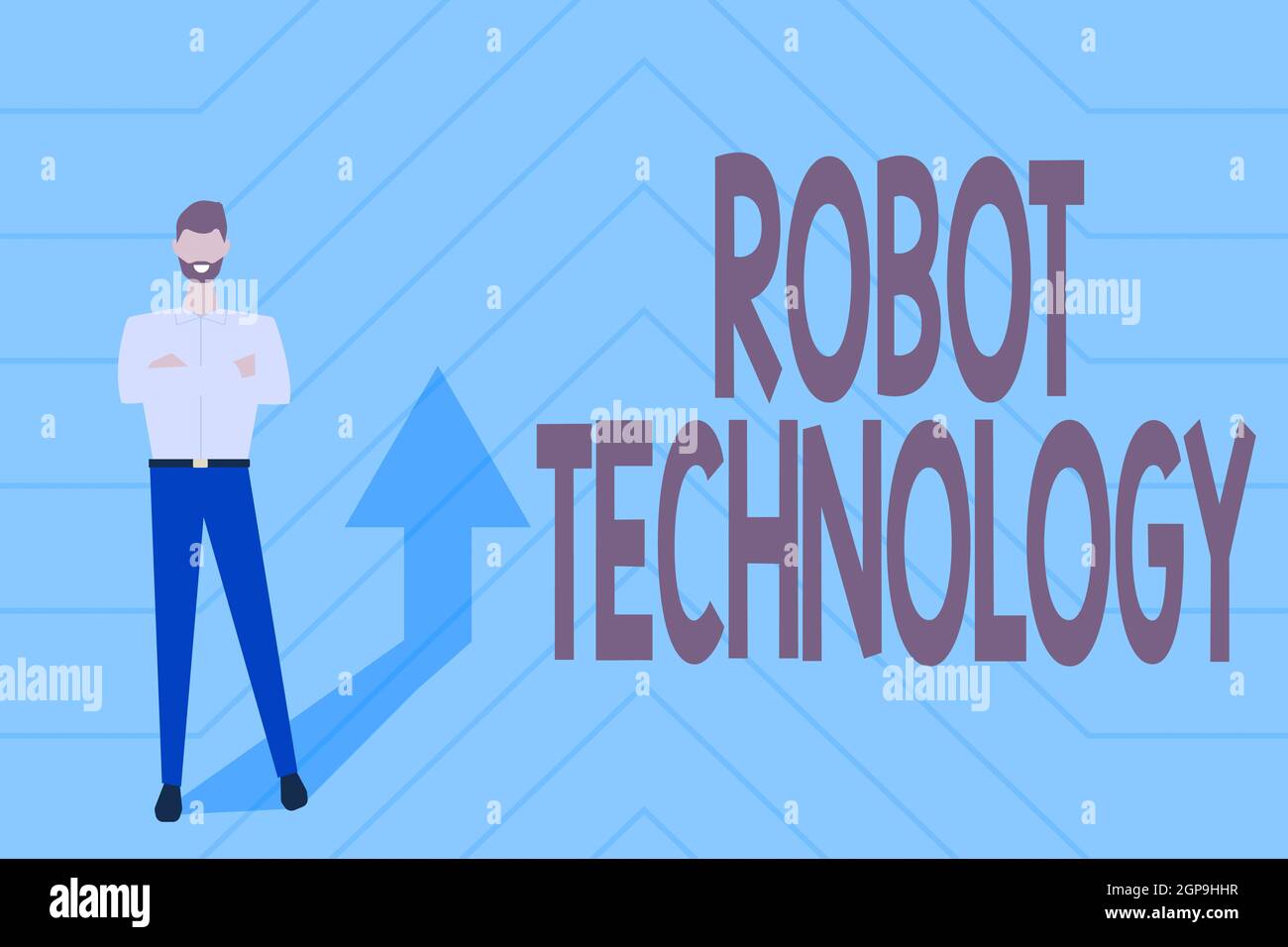 Text showing inspiration Robot Technology. Internet Concept develop ...