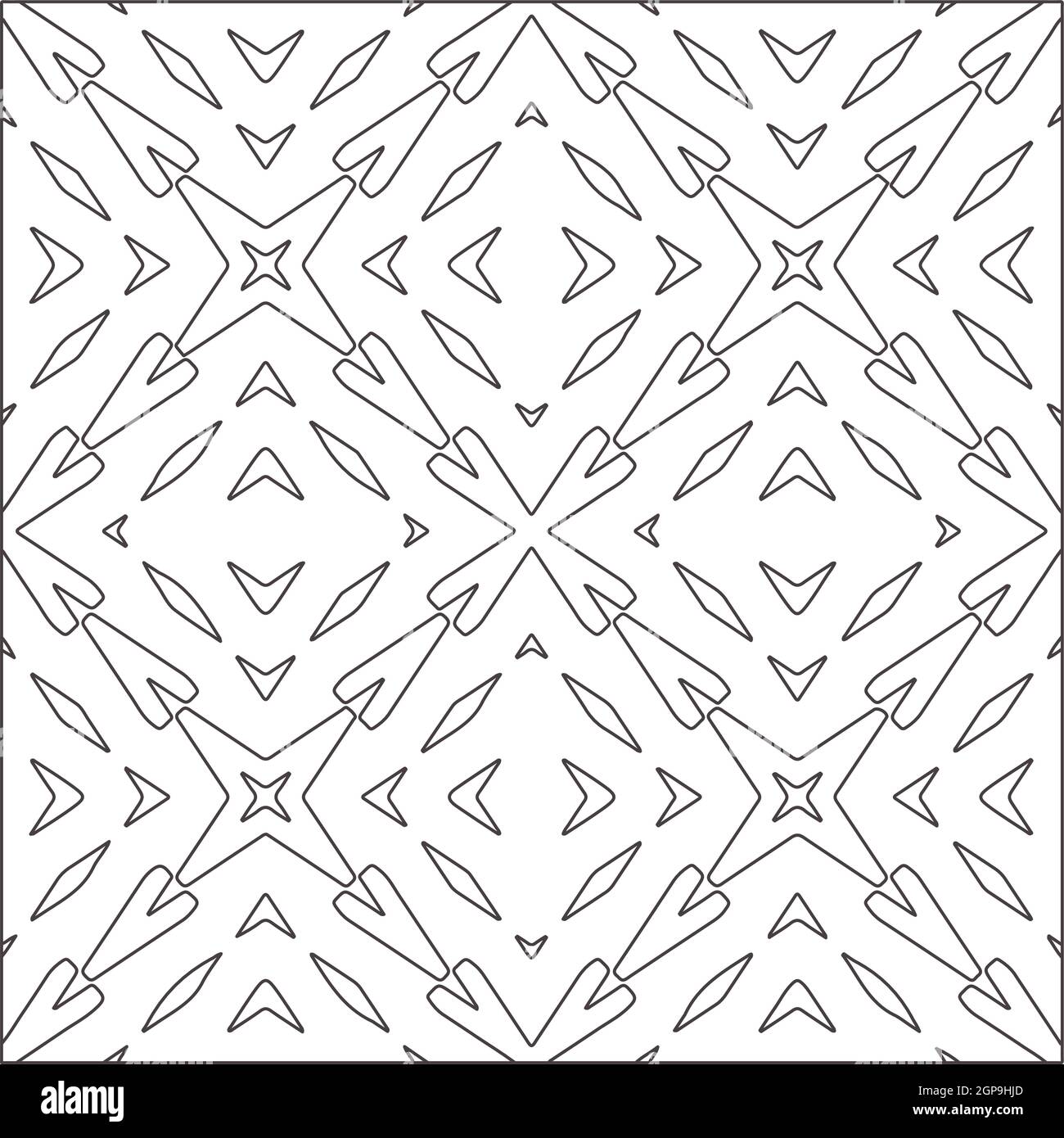 Vector pattern with symmetrical elements . Repeating geometric tiles ...