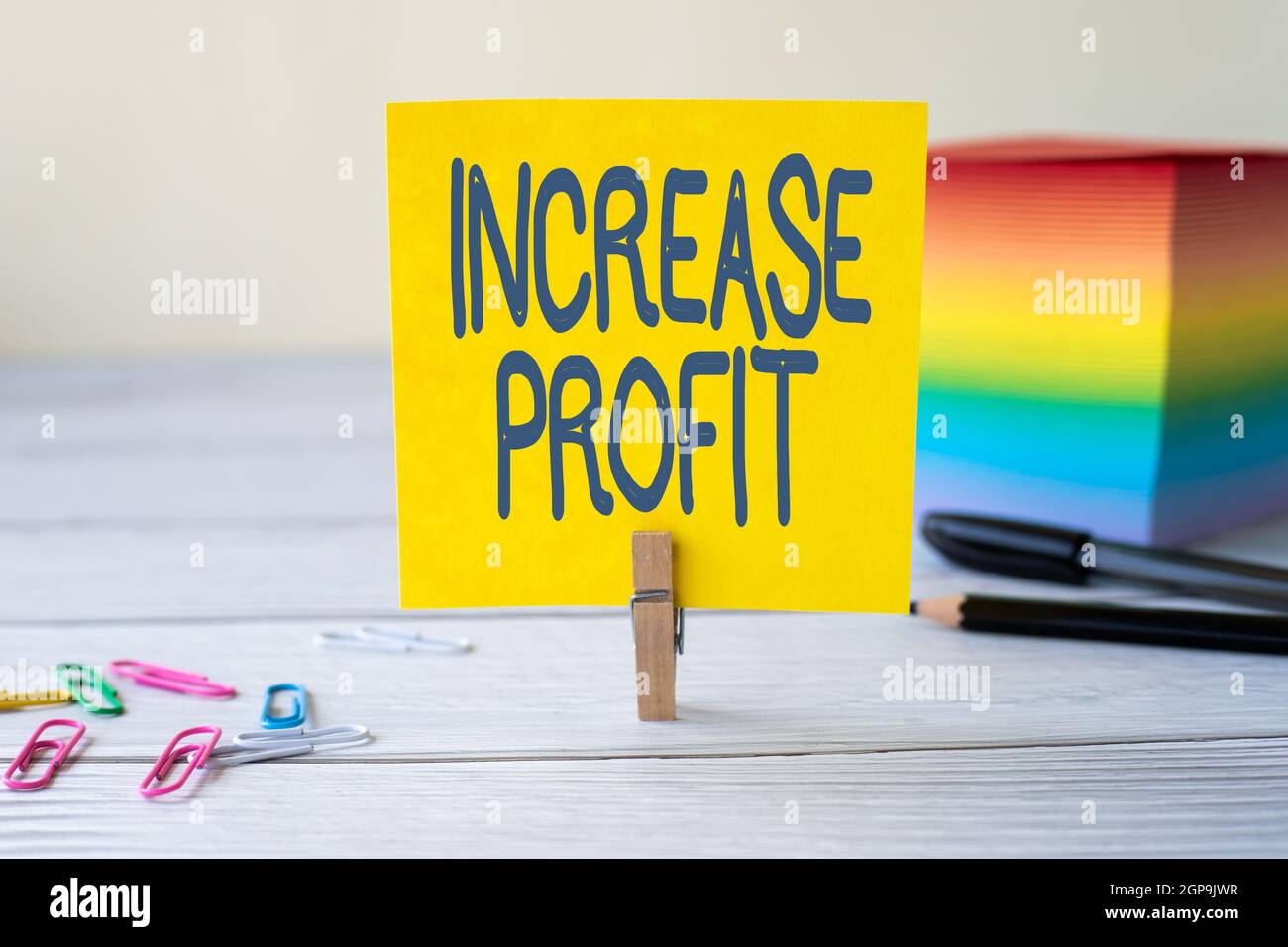 Inspiration showing sign Increase Profit. Word Written on amount of ...