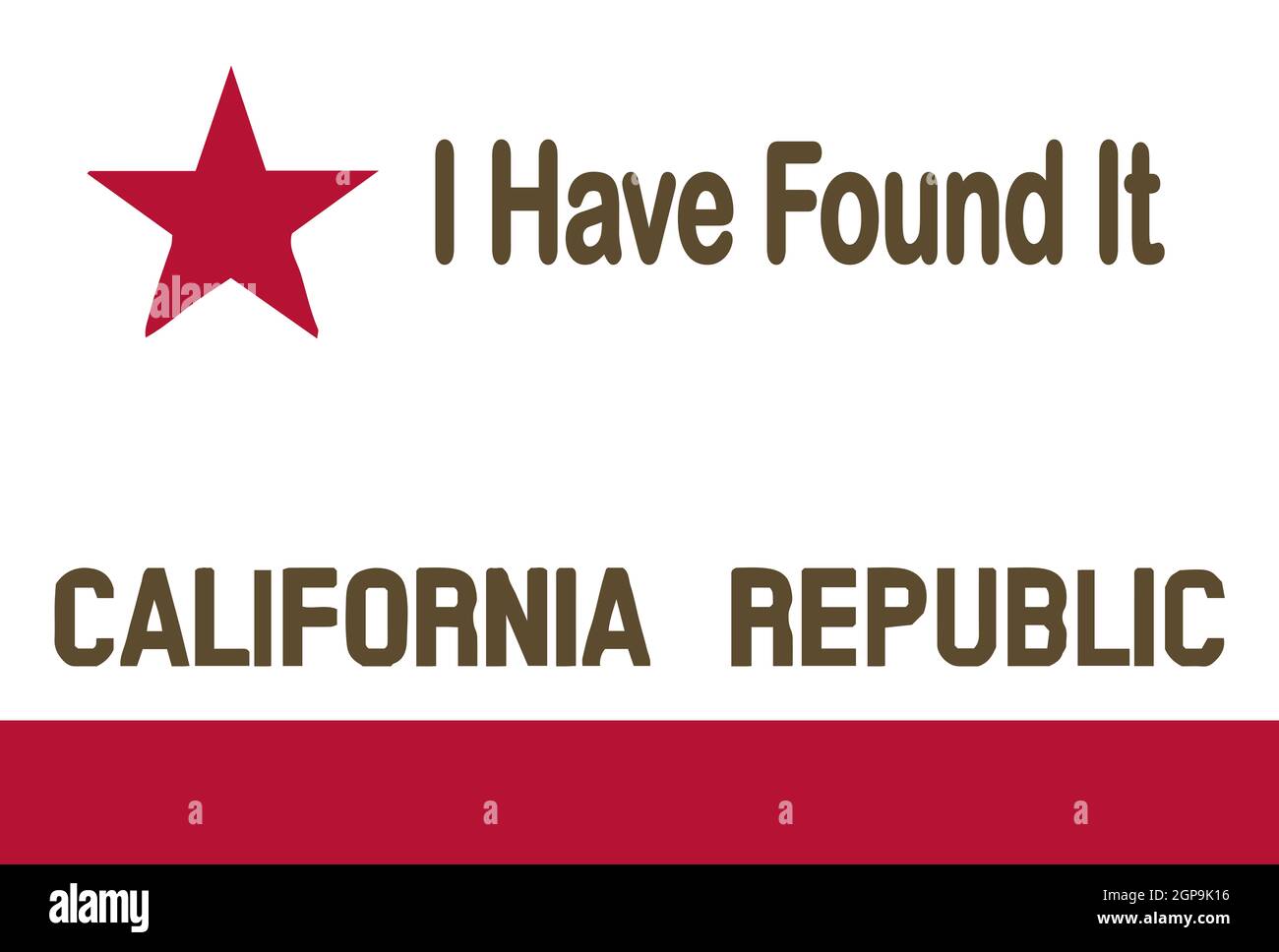 The flag of the USA state of California With State Motto Stock Photo ...