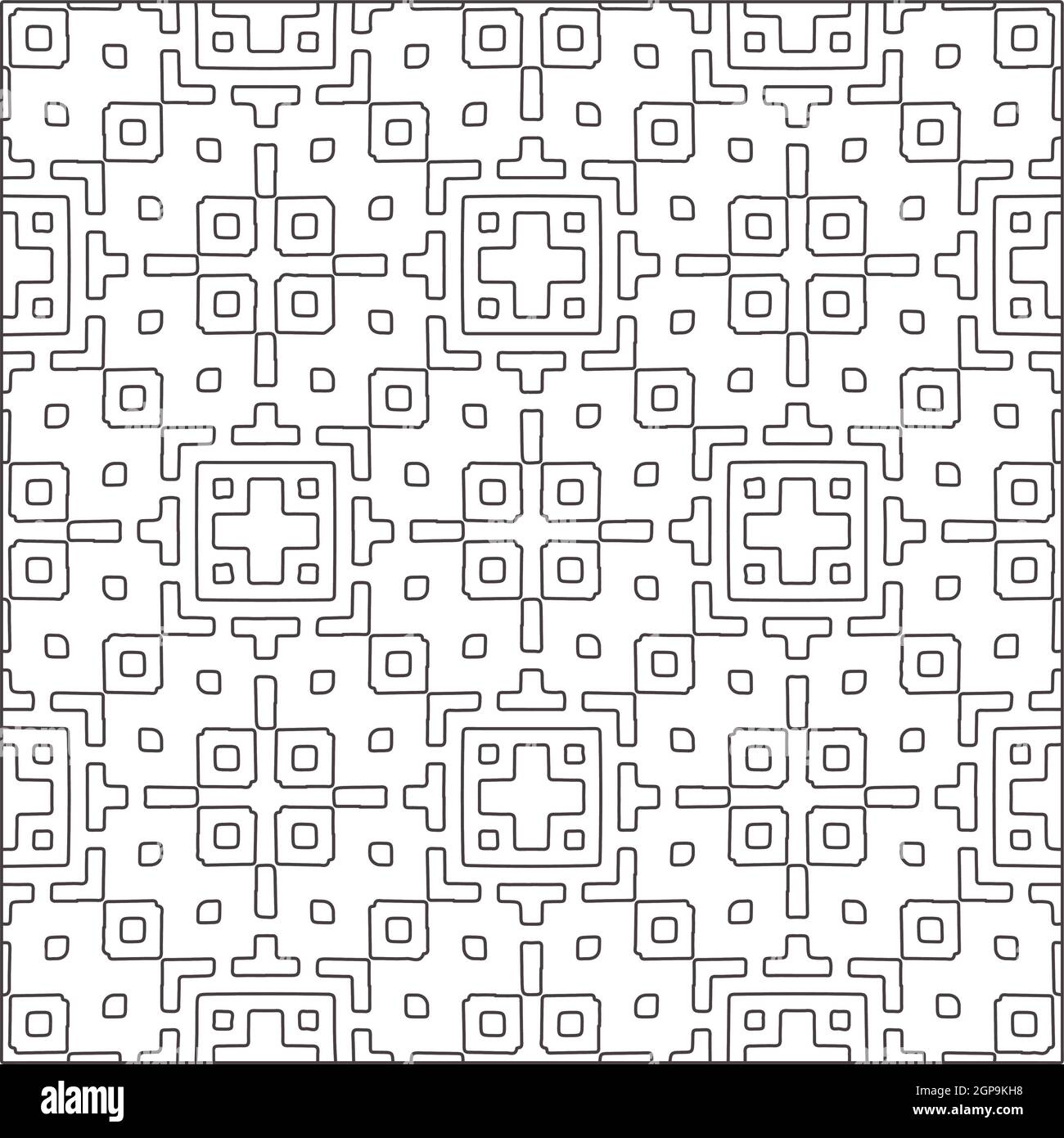 Vector pattern with symmetrical elements . Repeating geometric tiles ...