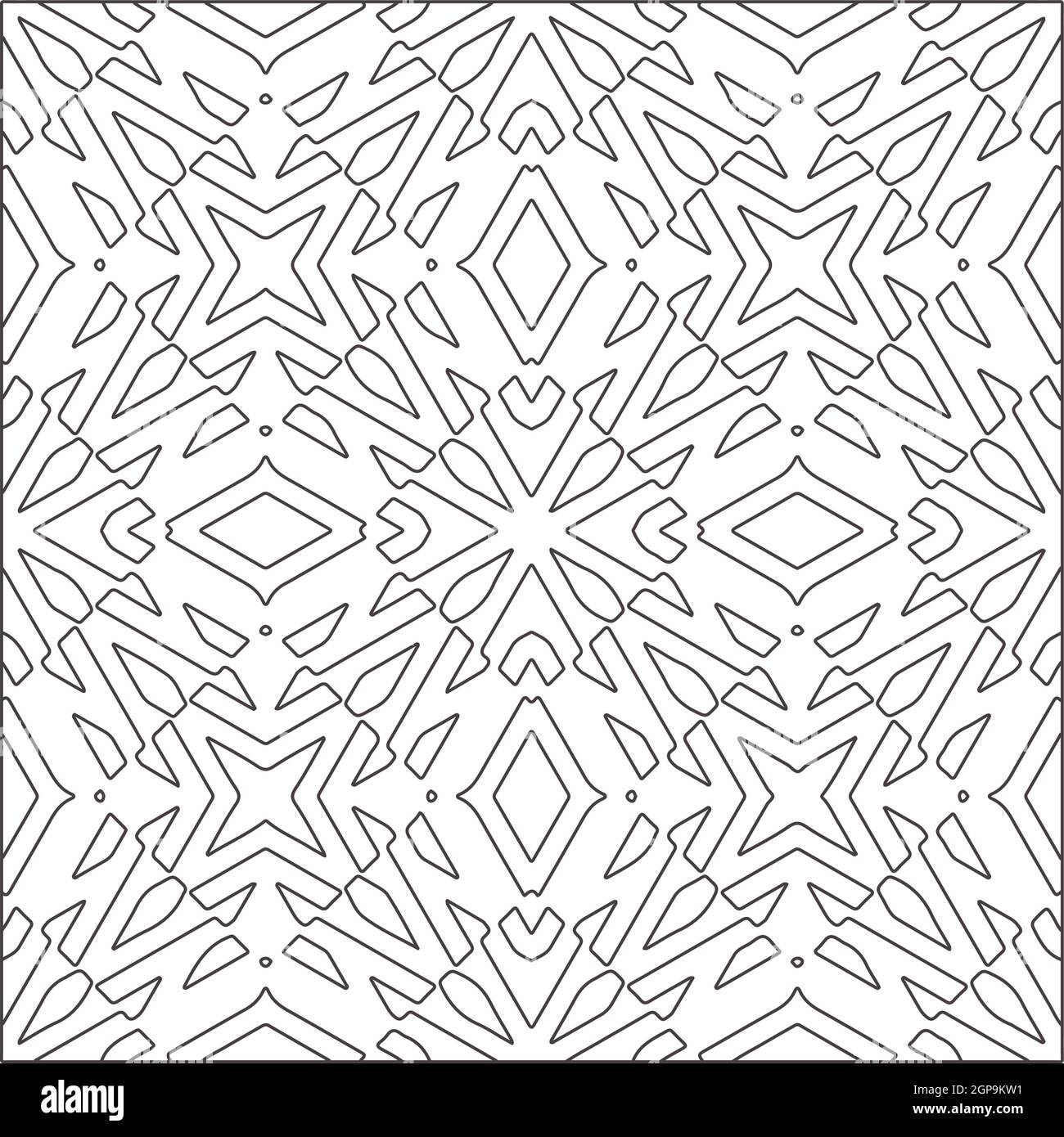 Vector pattern with symmetrical elements . Repeating geometric tiles ...