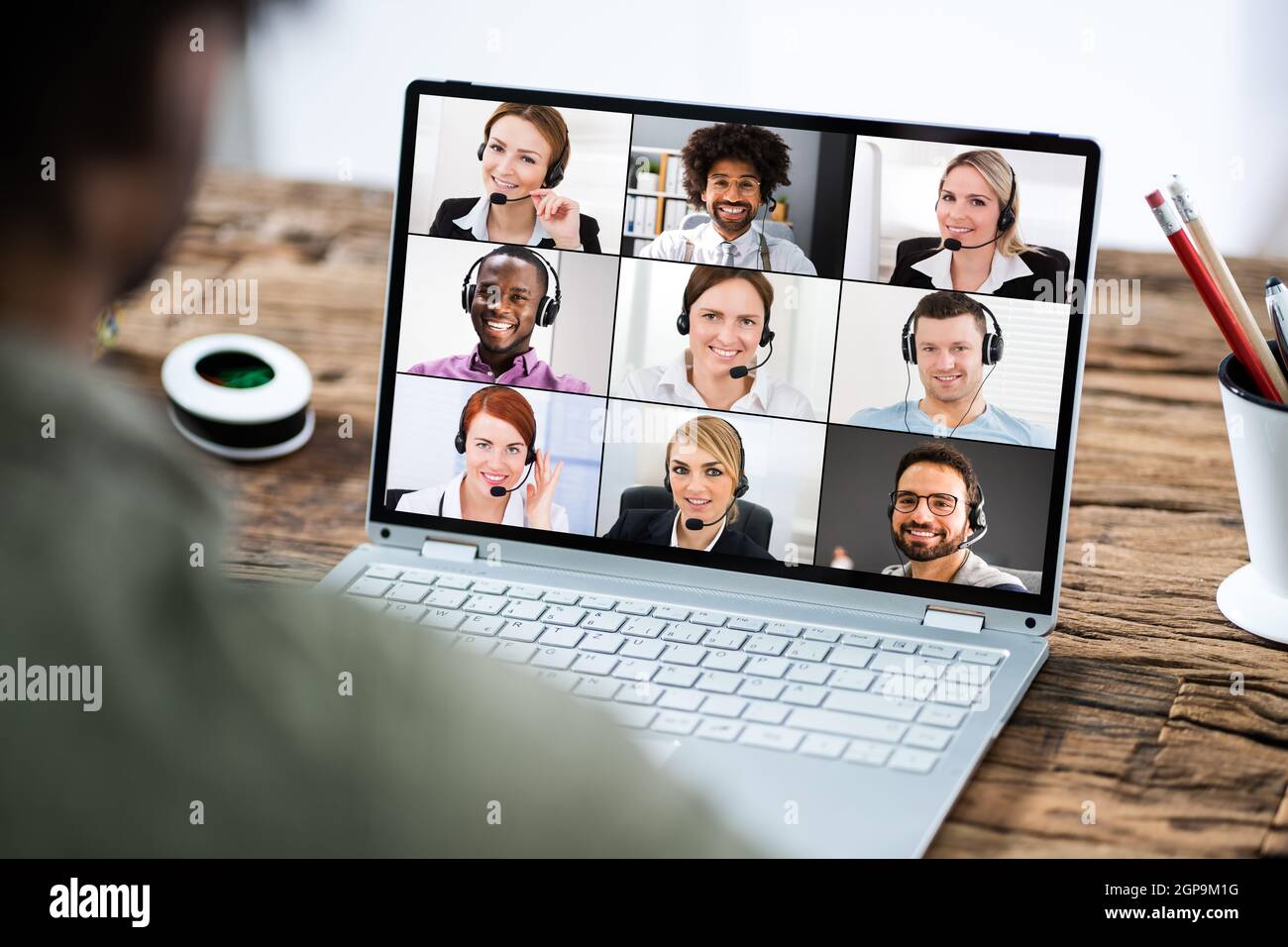 Concept remote video conferencing hi-res stock photography and images ...