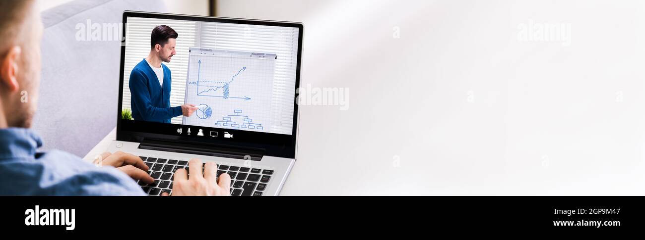 Online webinar meeting banner hi-res stock photography and images - Alamy
