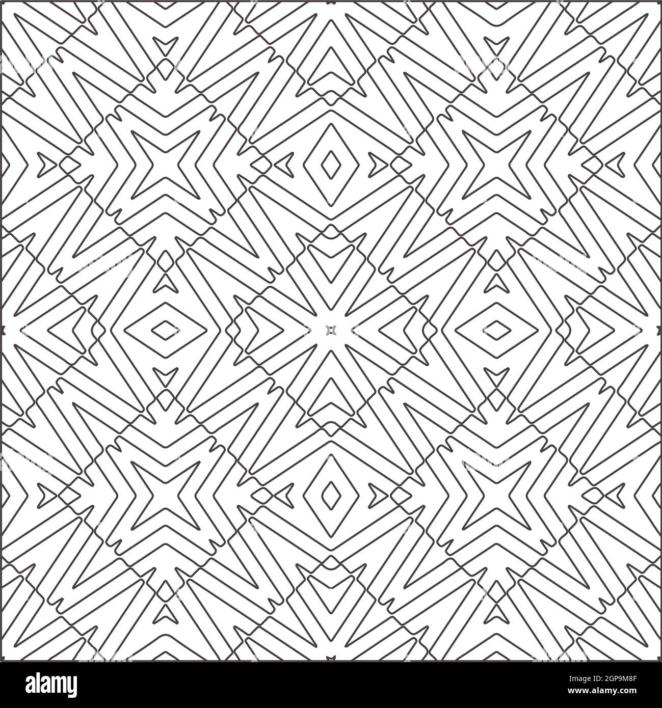 Vector pattern with symmetrical elements . Repeating geometric tiles ...