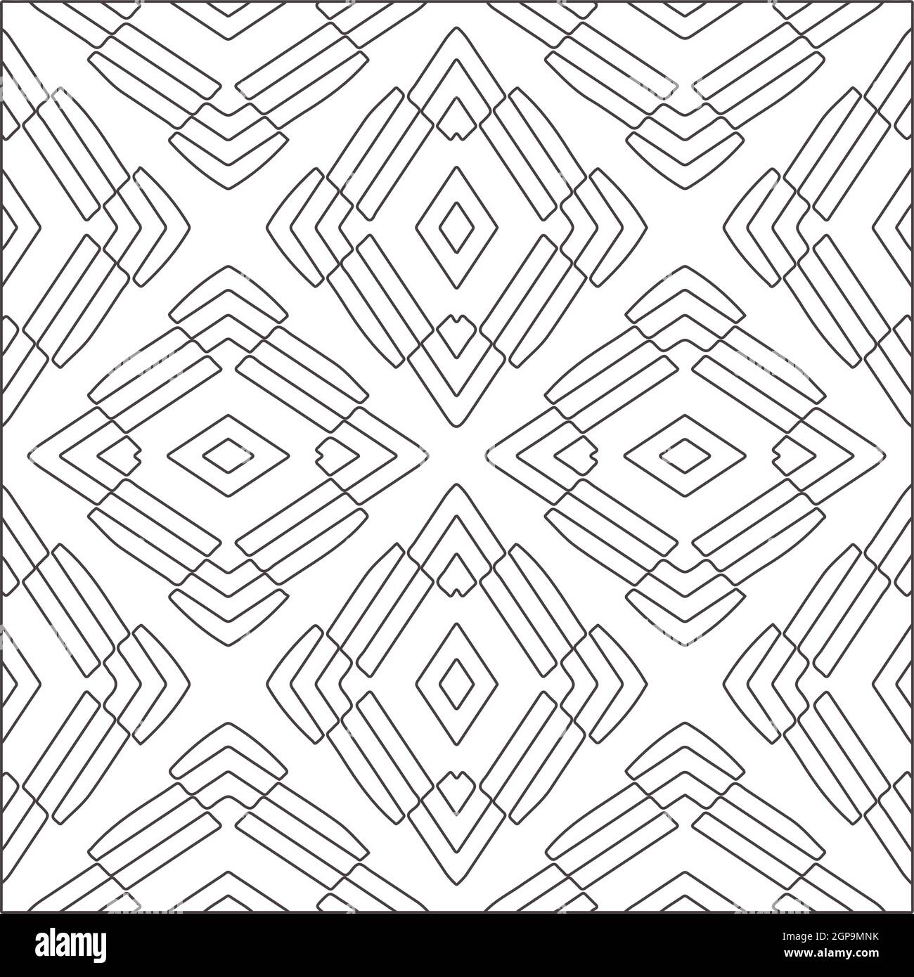 Vector pattern with symmetrical elements . Repeating geometric tiles ...