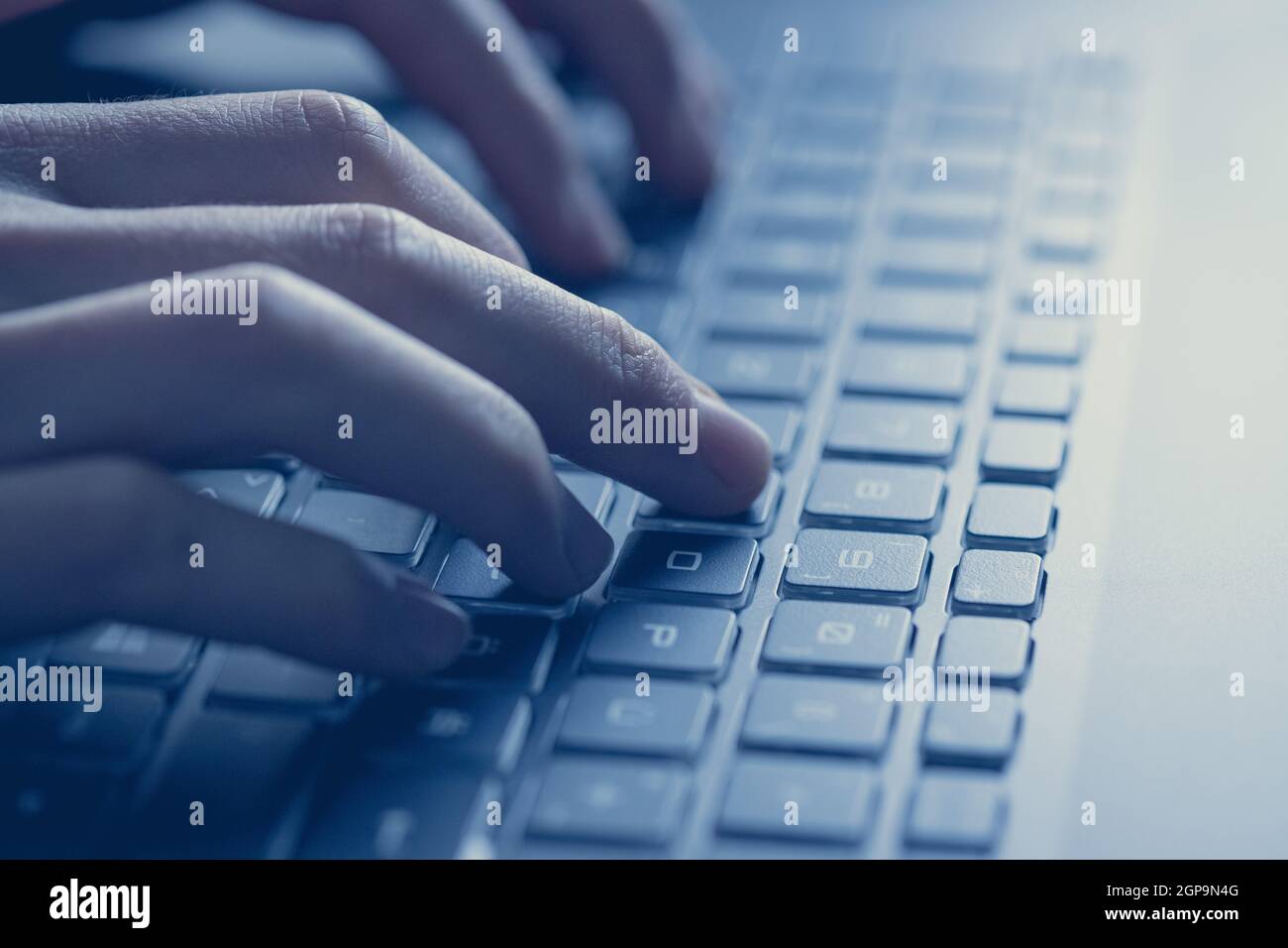 Closeup picture of a black laptop keyboard Stock Photo - Alamy