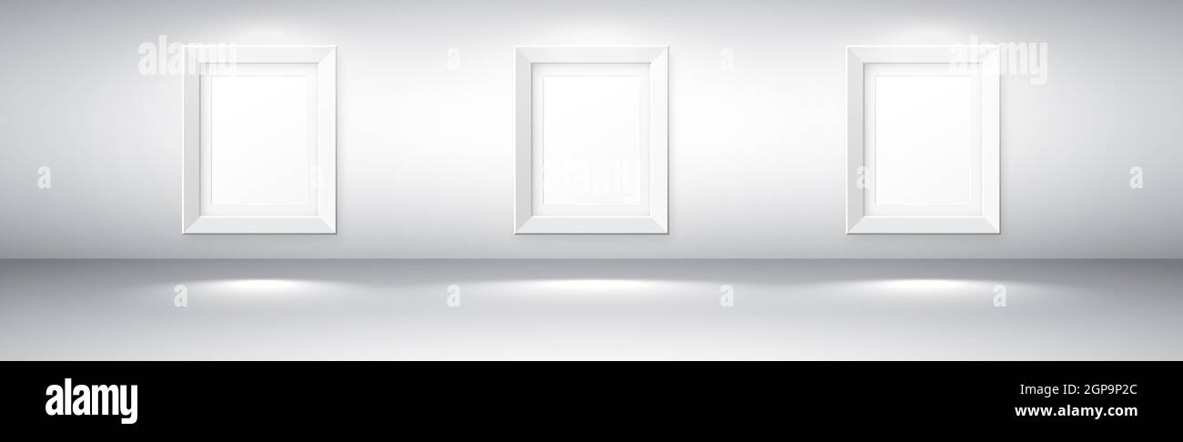 Big White Banner Background Template - illustration Stock Photo - Alamy
