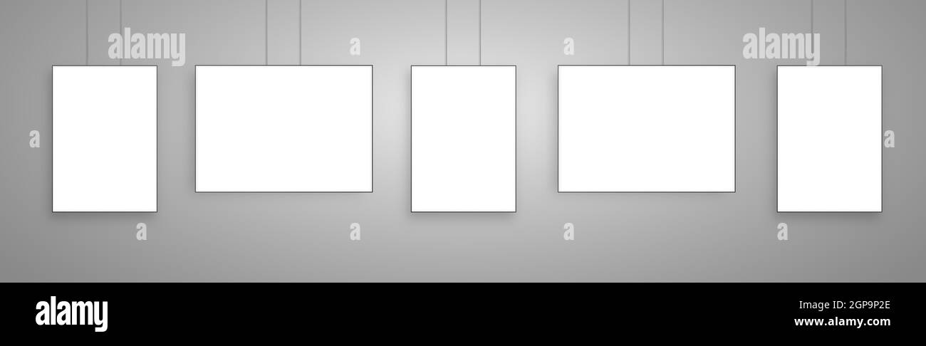 Big White Banner Background Template - illustration Stock Photo - Alamy