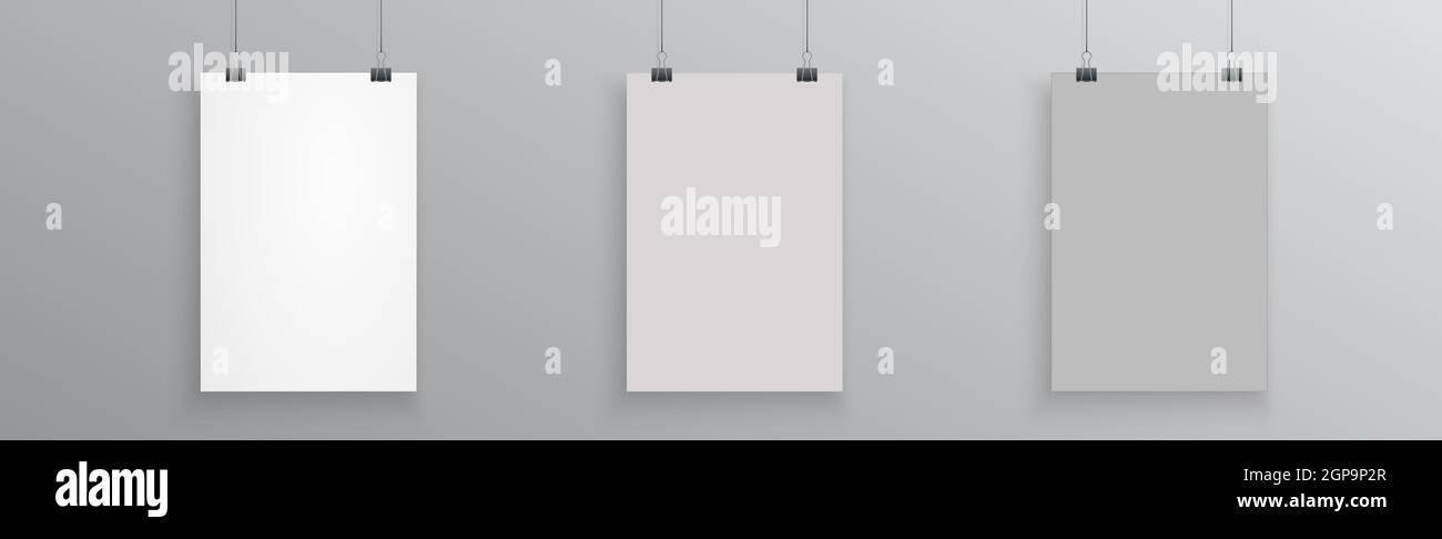 Big White Banner Background Template - illustration Stock Photo - Alamy