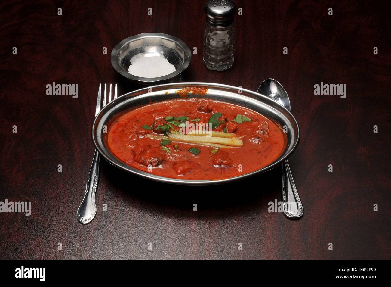 Authentic and traditional Indian cuisine dish known as butter chicken ...