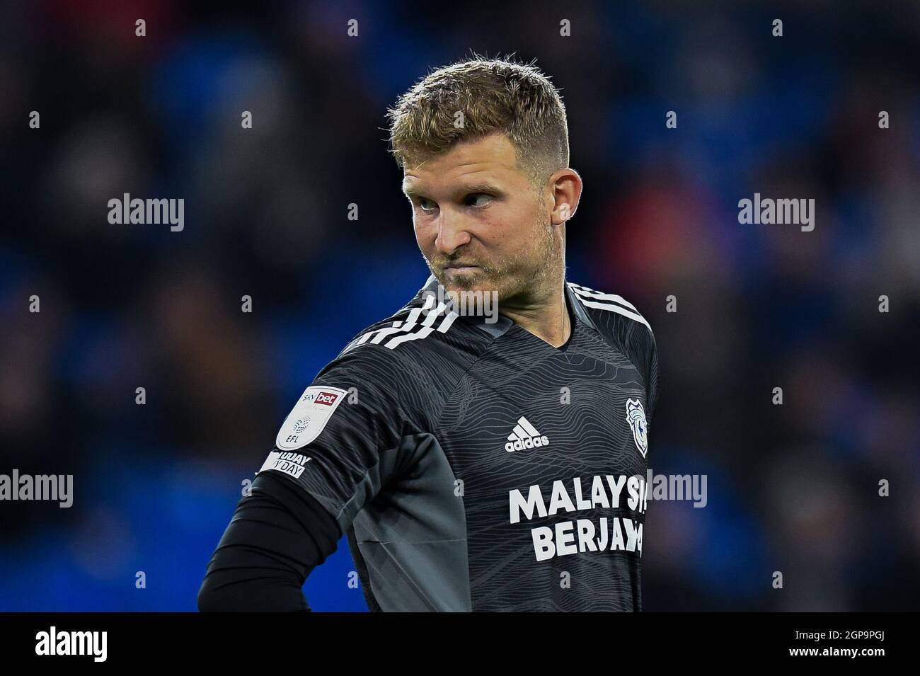 Dillon Phillips #1 of Cardiff City during the game Stock Photo - Alamy