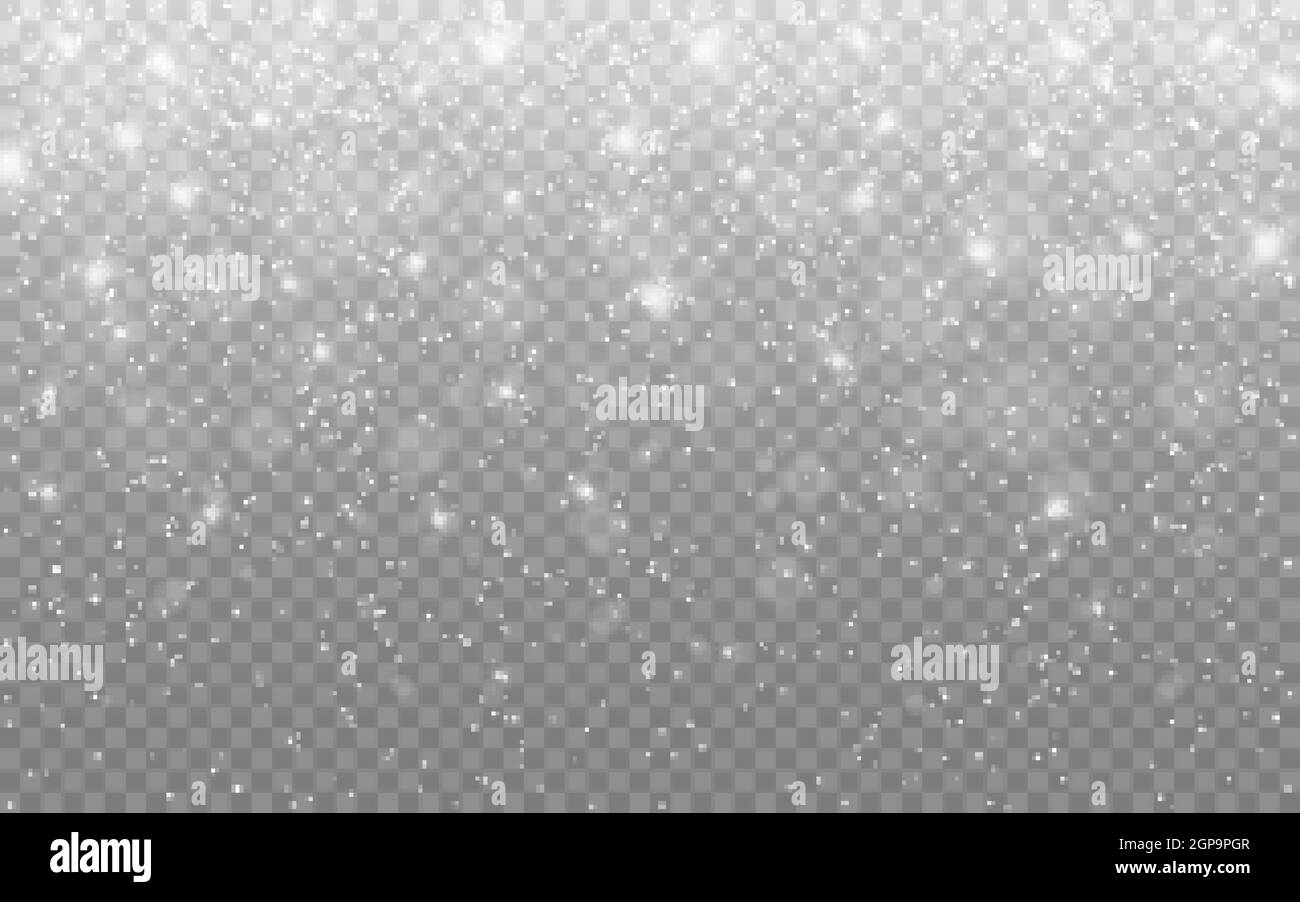 Snow texture. Christmas backdrop. Falling defocused snowflakes on ...