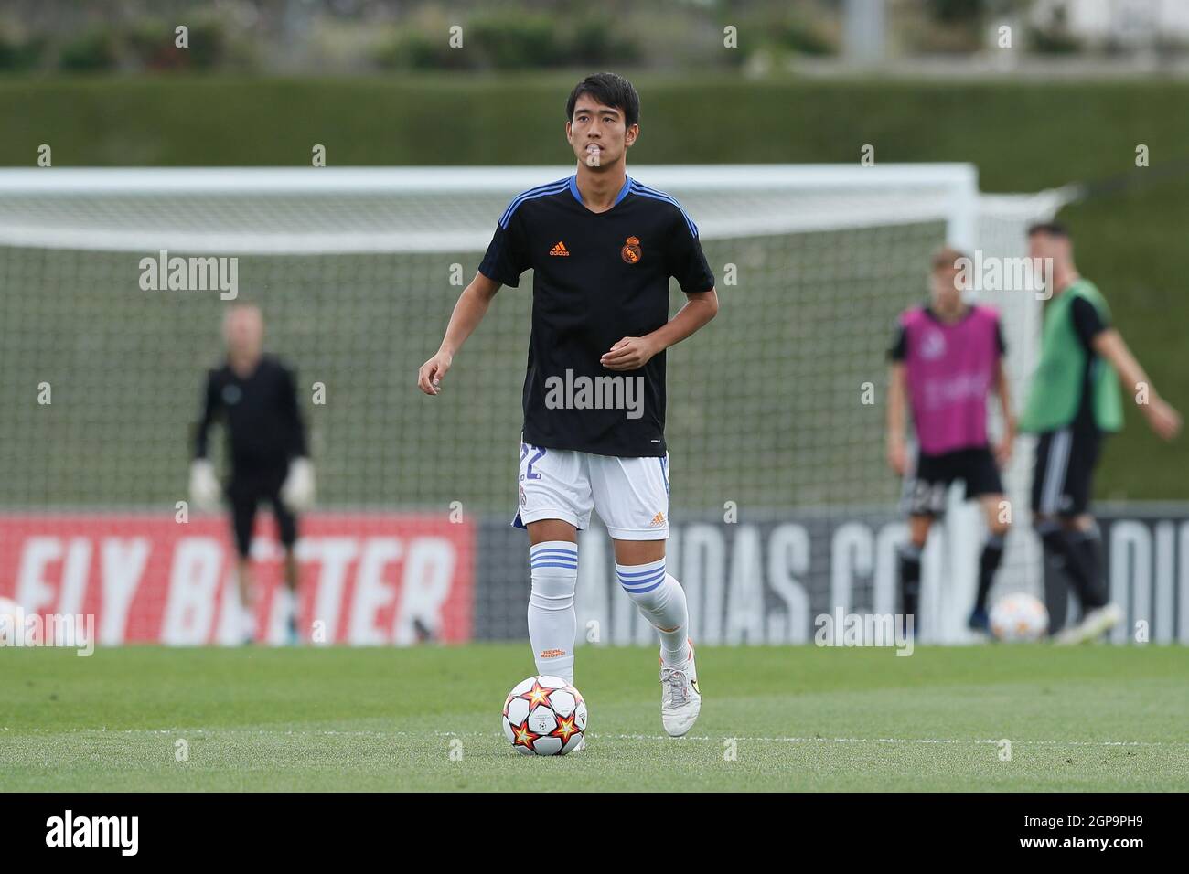 Madrid, Spain. 28th Sep, 2021. Takuhiro Nakai (Real) Football/Soccer ...
