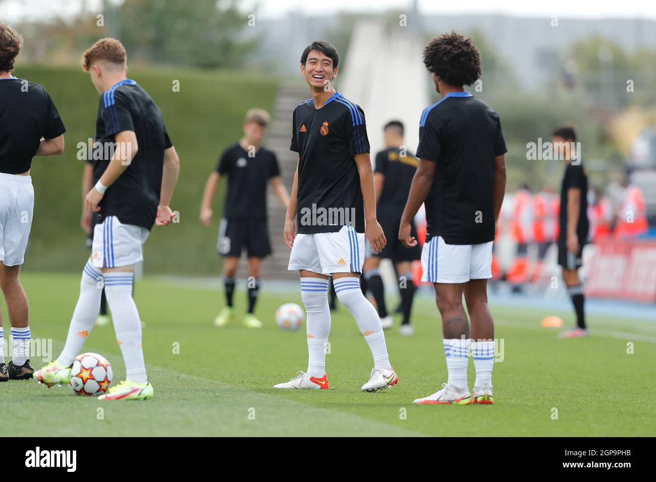 Madrid, Spain. 28th Sep, 2021. Takuhiro Nakai (Real) Football/Soccer : UEFA Youth League Group D ...